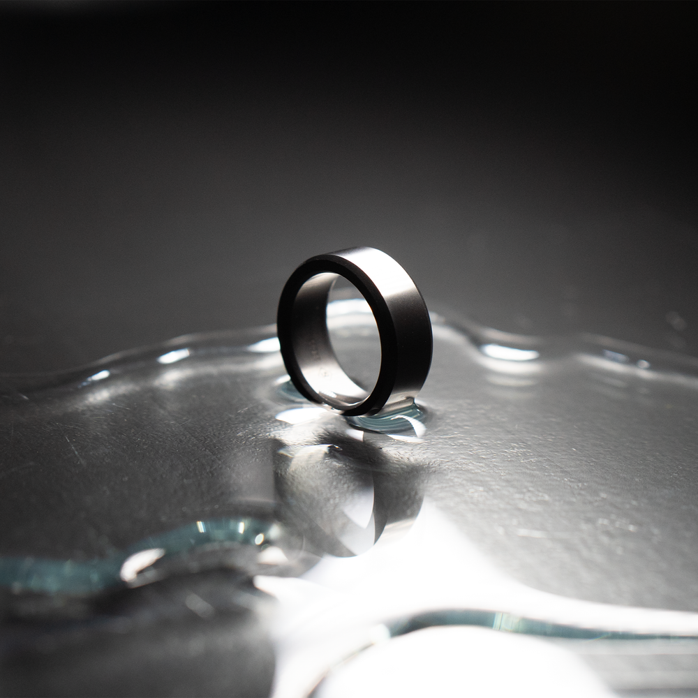Elysium Ares 8mm Ring | Solid Elysium Black Diamond Ring
